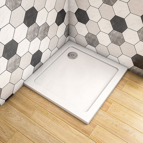 700x700x30mm Square Slimline Walk in Wet Romm Stone Resin Shower Tray Base
