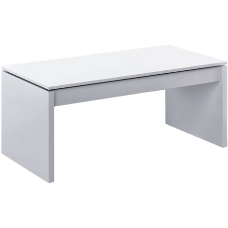 Tavolino sollevabile bianco lucido per soggiorno e sala da pranzo ...