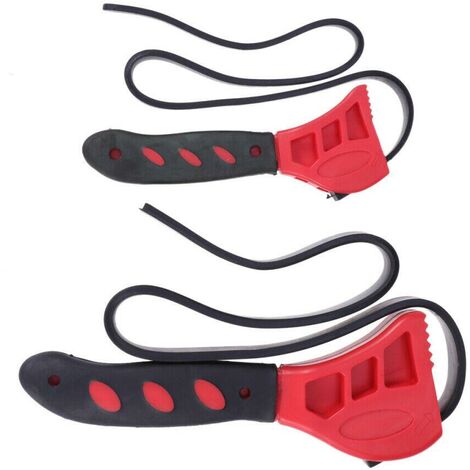 Clé à sangle caoutchouc réglable Lot de 2