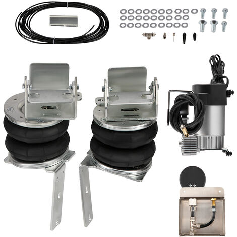 2x Luftfederung Luftfeder +12 V Kompressor Set Für Ford Transit 2001 ...