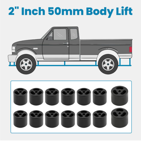 2" Inch Body Lift kit für Nissan Navara D22 STR Dual Cab 4WD lift Cab ...