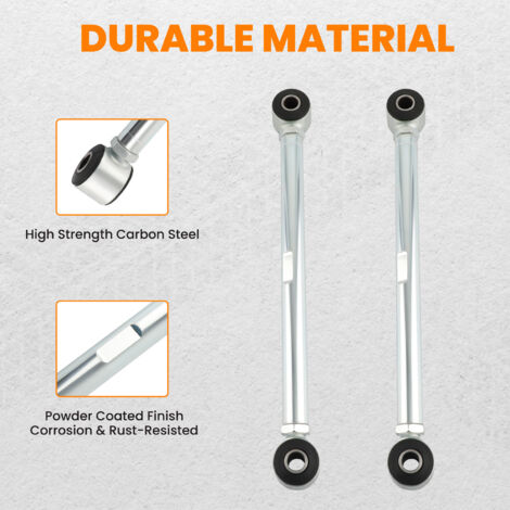 Adjustable Pair Rear Strut Rods Kit w/ Bushings for Chevrolet Corvette ...