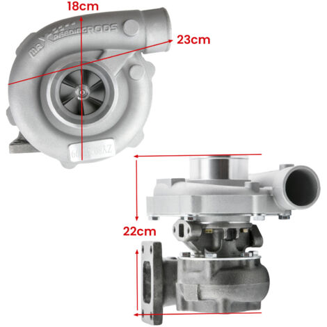 T04E T3/T4 Turbolader 1.5 - 2.5L Alle 4/6 Zylinder Universal Turbo ...