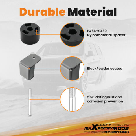 1.25"in Lift Kit Body Pucks & Brackets for Jeep Wrangler TJ 97-2006