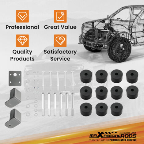 1.25"in Lift Kit Body Pucks & Brackets for Jeep Wrangler TJ 97-2006