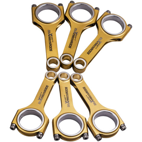 Titanized Connecting Rods for VW Corrado Golf Passat 2.8 2.9 VR6 Audi ...