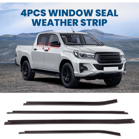 4er Window Glass Seals Outer Door Weather Strip For Toyota HILUX SR5