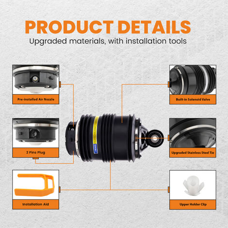 2x Luftfederbalg mit 2Pins Hinten L&R für Mercedes E-Klasse S211 2113200925