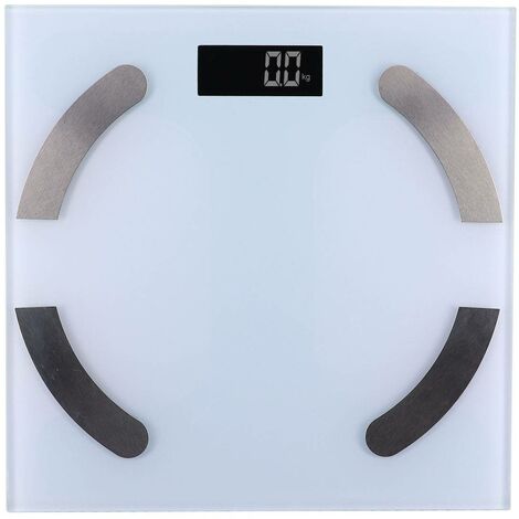 Pese personne connecte avec suivi poids et imc - blanc/chrome - Tendance