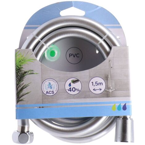 Flexible de douche pvc 150cm - chrome - Tendance
