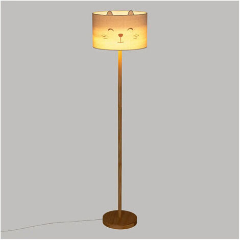 Atmosphera Félix lampadaire chat blanc pour enfant 152 cm