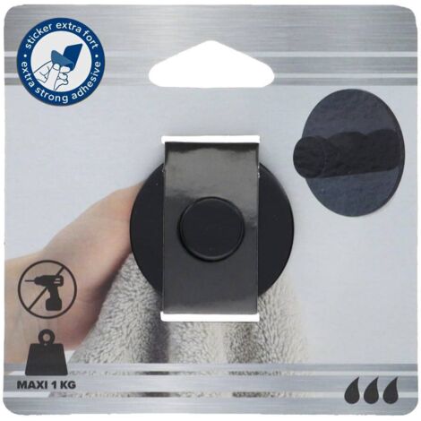 Crochet zinc peint 3m - noir - Tendance