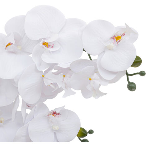 Orchidée artificielle Riva H60cm blanc - Atmosphera créateur d'intérieur