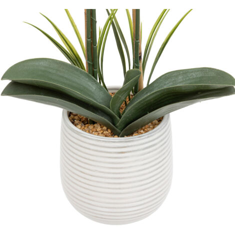 Orchidée artificielle Riva H60cm blanc - Atmosphera créateur d'intérieur