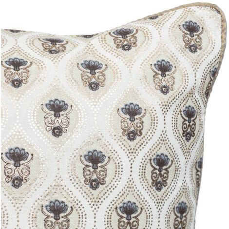 Coussin imprimé Little cottage blanc 40x40cm - Atmosphera créateur d ...