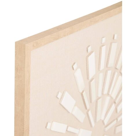 Toile 3D Houria beige 78x78cm - Atmosphera créateur d'intérieur