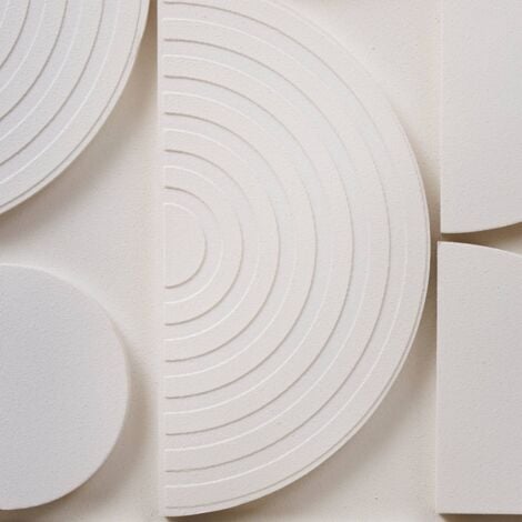 Toile 3D Catalina blanc 60x60cm - Atmosphera créateur d'intérieur