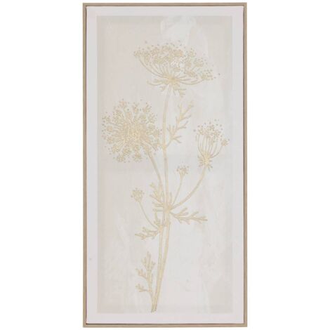 Toile 3D Beryl blanc 30x60cm - Atmosphera créateur d'intérieur