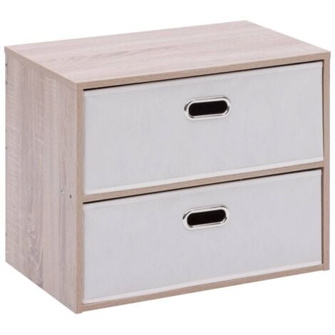 Commode dress up 2 tiroirs beige - 5five