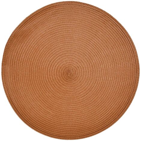 Set de table Tresse terracotta D38xH0,1cm - Atmosphera créateur d'intérieur
