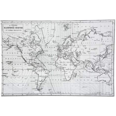 Set de table Planisphère 45x30cm - Atmosphera créateur d'intérieur