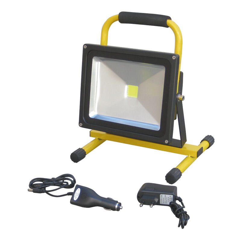 FOCO LED RECARGABLE 10 W CON SOPORTE