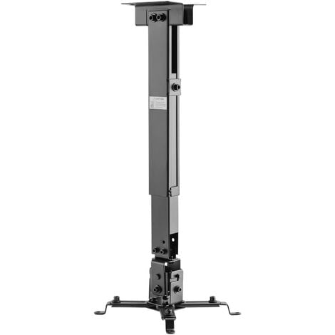 Toboli Support universel pour vidéo-projecteur 20kg Fixation au Plafond, au Mur 43-65cm Bras ...