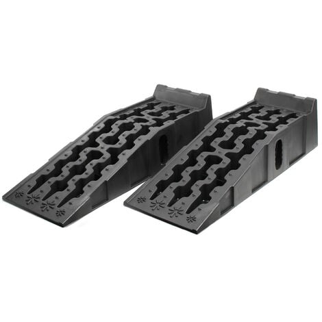 Wiltec Lot de 2 Rampes voiture d’accès – 900 x 330 x 220 mm – Charge 6 ...