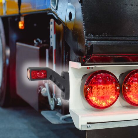 Wiltec Feux de position latéraux tricolores – 2x 4 LED 12 V – Forme ...