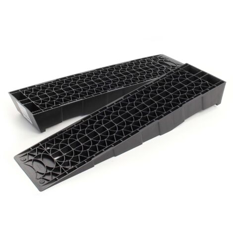 Wiltec 2x Rampe d'accès, 700x200x78 mm, extra-plate, plastique, 3 t ...