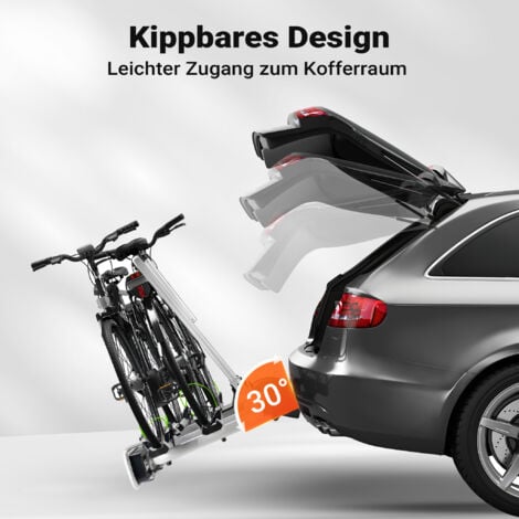 Wiltec Porte-vélos sur boule d’attelage pour 2 bicyclettes – Capacité ...