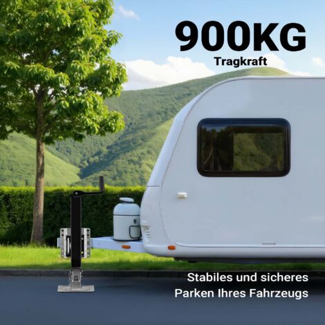 Wiltec Béquille de remorque – Capacité de charge max. de 900 kg – en ...