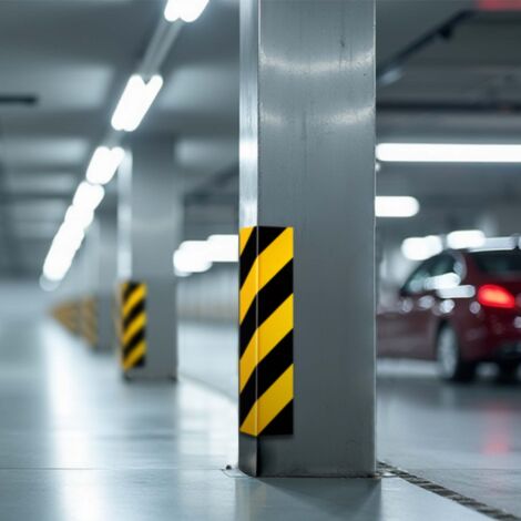 Wiltec Set 4x Protection angle murale adhésive – 400 x 75 x 20 mm – EVA ...