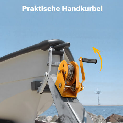Treuil pour bateau et auto mécanique avec manivelle ergonomique ...
