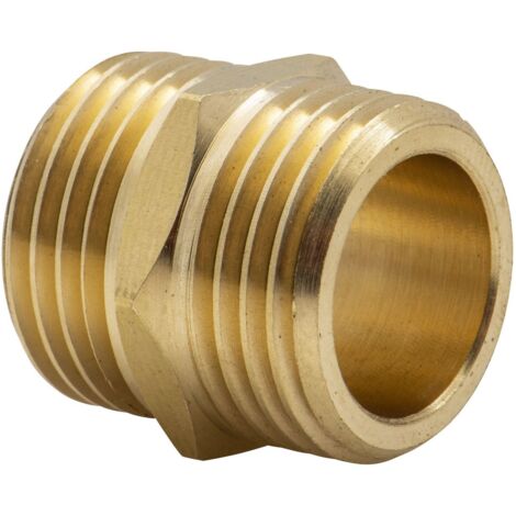 Messing Muffe männlich - männlich 1-2