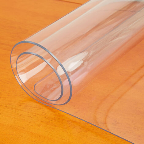 Tovaglia Trasparente 1,5 mm - Materiale PVC - 90 x 160 cm - Lavabile - Inodore - Angoli ...