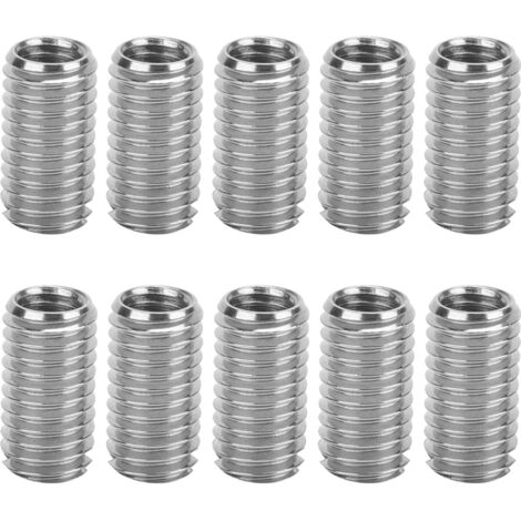 10 Pièces Insérer L'écrou Réducteur de Réparation M6 X 1.0 Femelle et ...