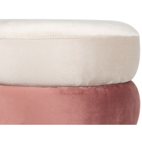 Puff Velvet Con Base Metal 40x40x43 Cm