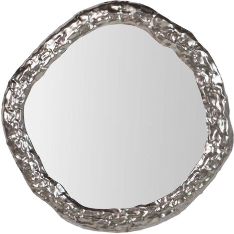 Espejo Metal Plateado 53x3x53 Cm