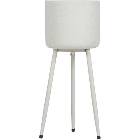 Plantero Metal Blanco 20x20x50 Cm