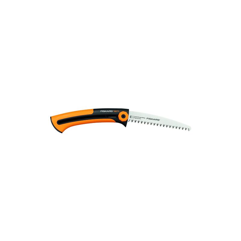 Scie a' me'taux Fiskars SW73 avec lame re'tractable en acier trempe' de 36 cm. pour jardin en bois