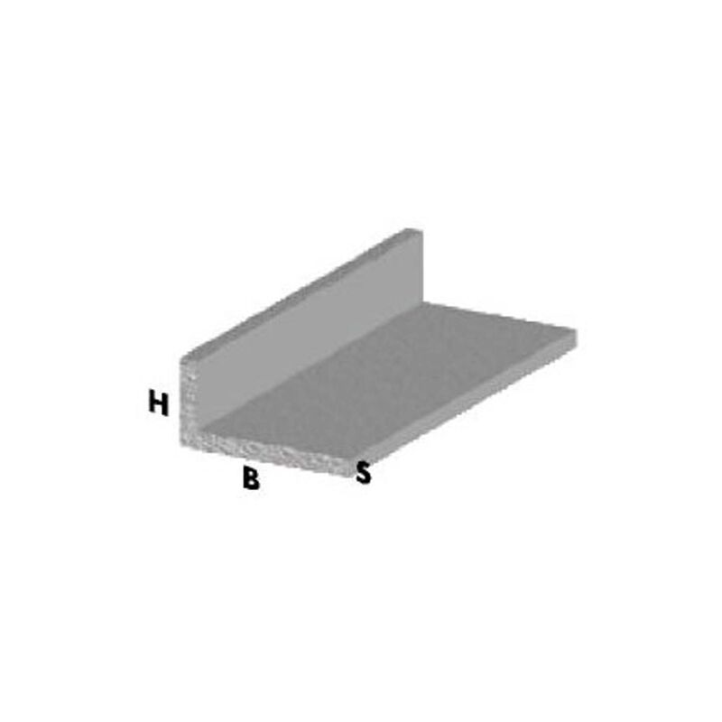 profil d&39angle L cm 100 h argent argent profilA s aluminium 15x10x1 mm
