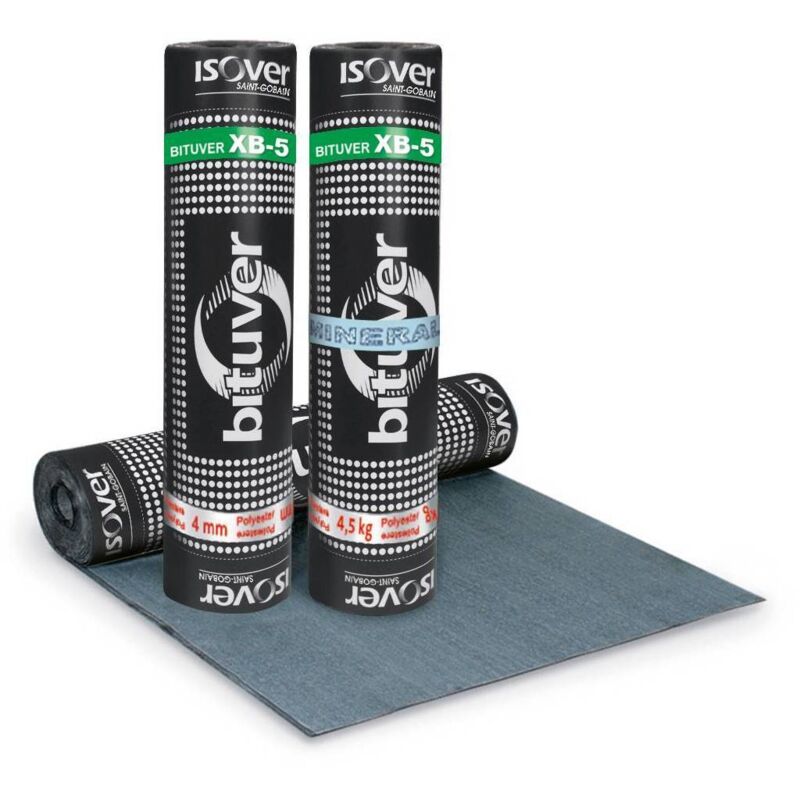 Feuille Prebit 10 m2 gaine polyester noire P4 -5 C bitume impermA ...