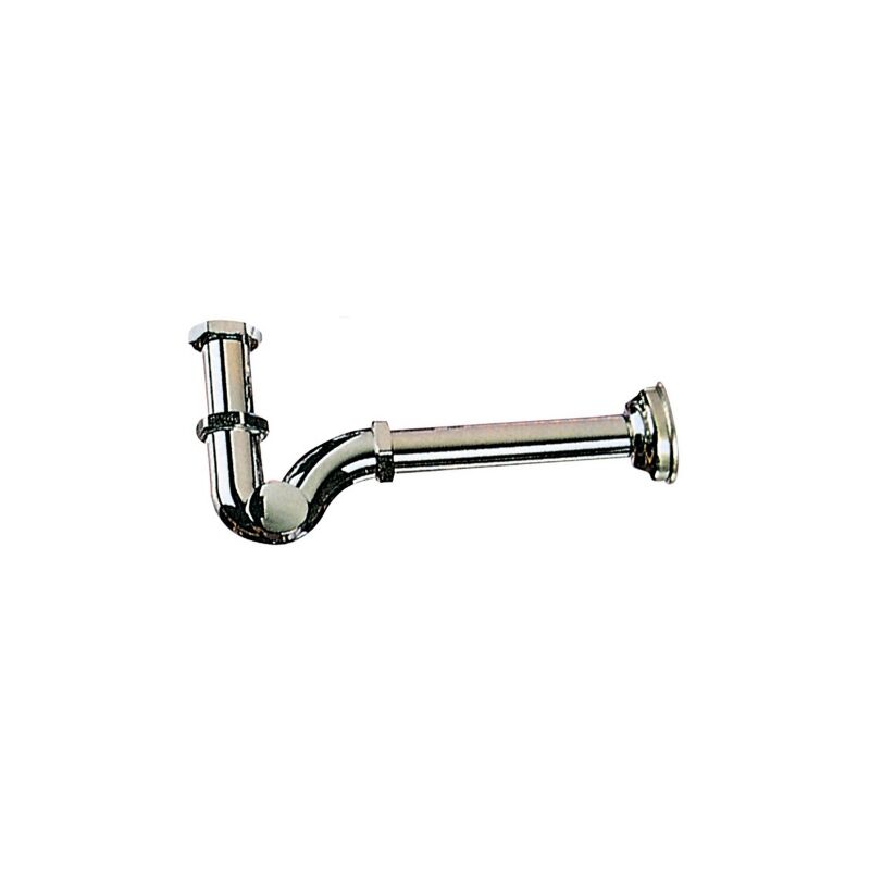 Siphon A tube en S en laiton chromA raccord 1 "1/4 sans drain pour ...