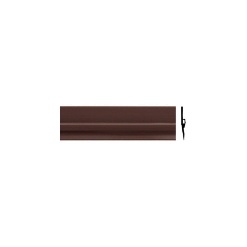 Protection de porte rigide en PVC avec ailette caoutchouc marron 100 cm ...