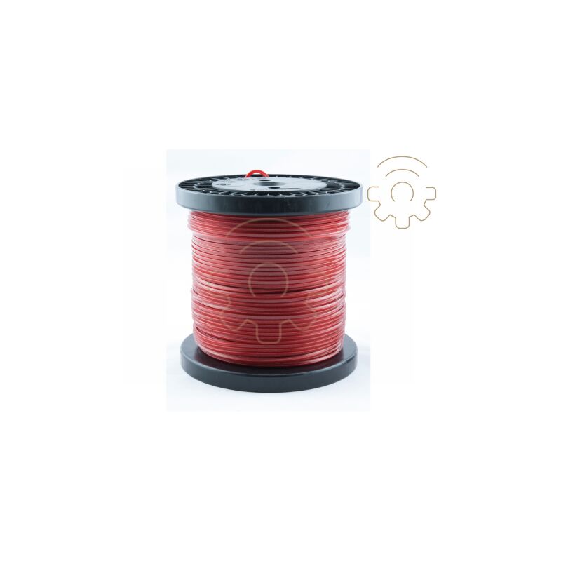 Fil nylon Alumade rouge 130 mt en bobine pour dA broussailleuse A section ronde 4,0 mm fabriquA ...