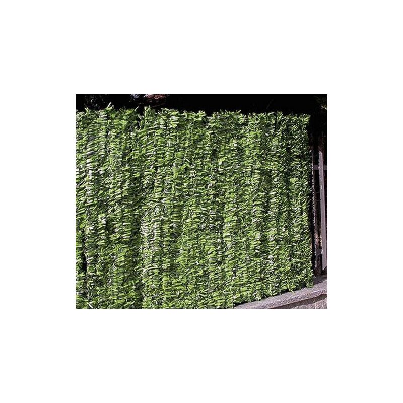 Haie verte artificielle a' longue feuille synthe'tique 1,5x3 mt en pvc ...
