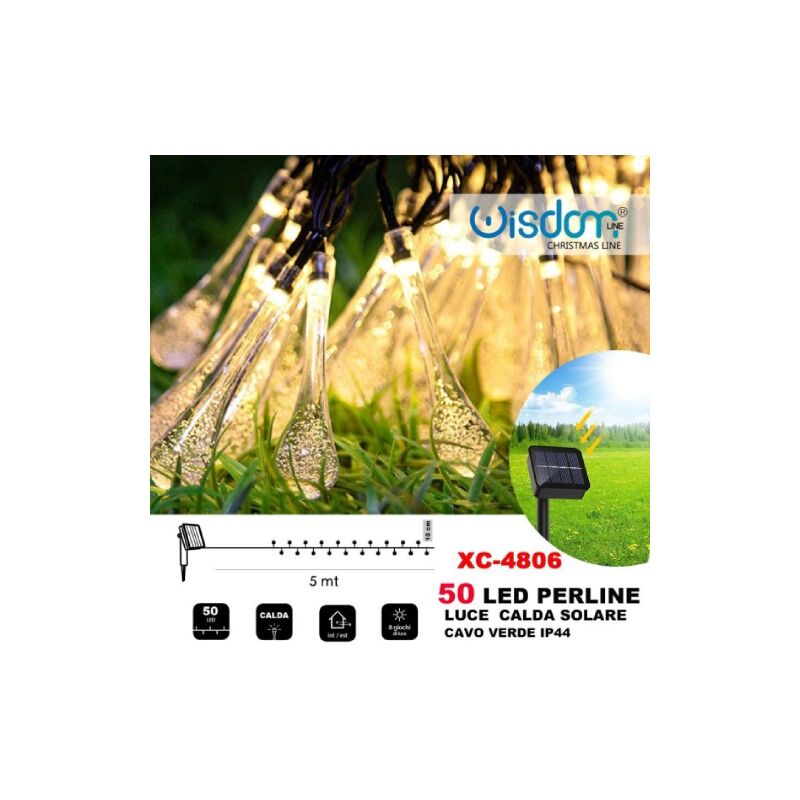Guirlande lumineuse Wisdom Line XC-4806 se'rie de 10 m de 50 panneaux ...