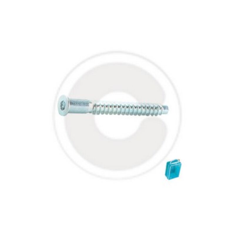 20 viti di giunzione autofilettanti 7x60 mm in acciaio zincato