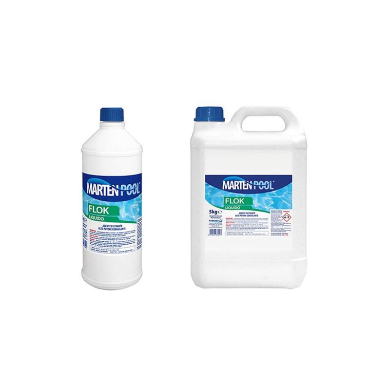 Floculant Flok Liquid Marten Pool pour piscines 1 Kg filtrant e ...